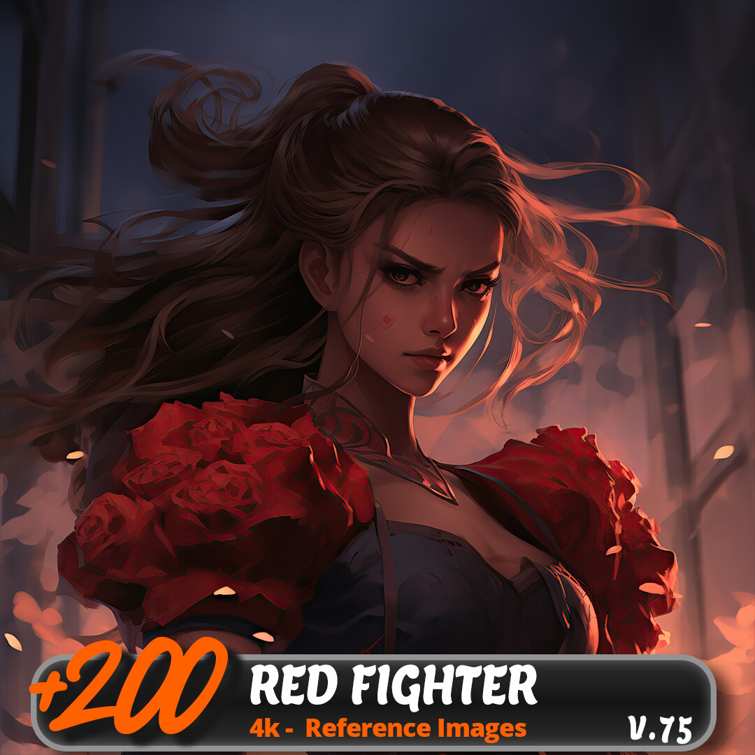 ArtStation - RED FIGHTER VOL. 75/ 4K/ Reference Image