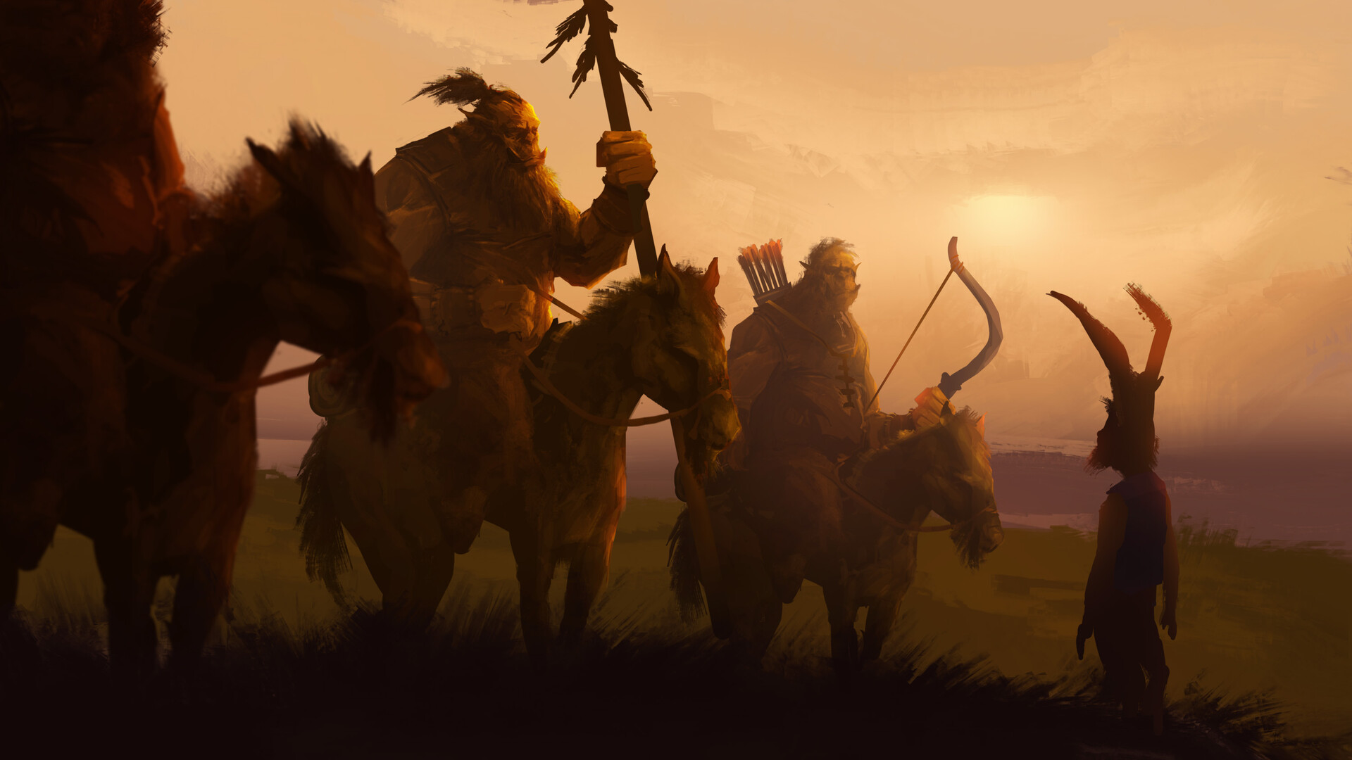 ArtStation - Orcs on Ponies
