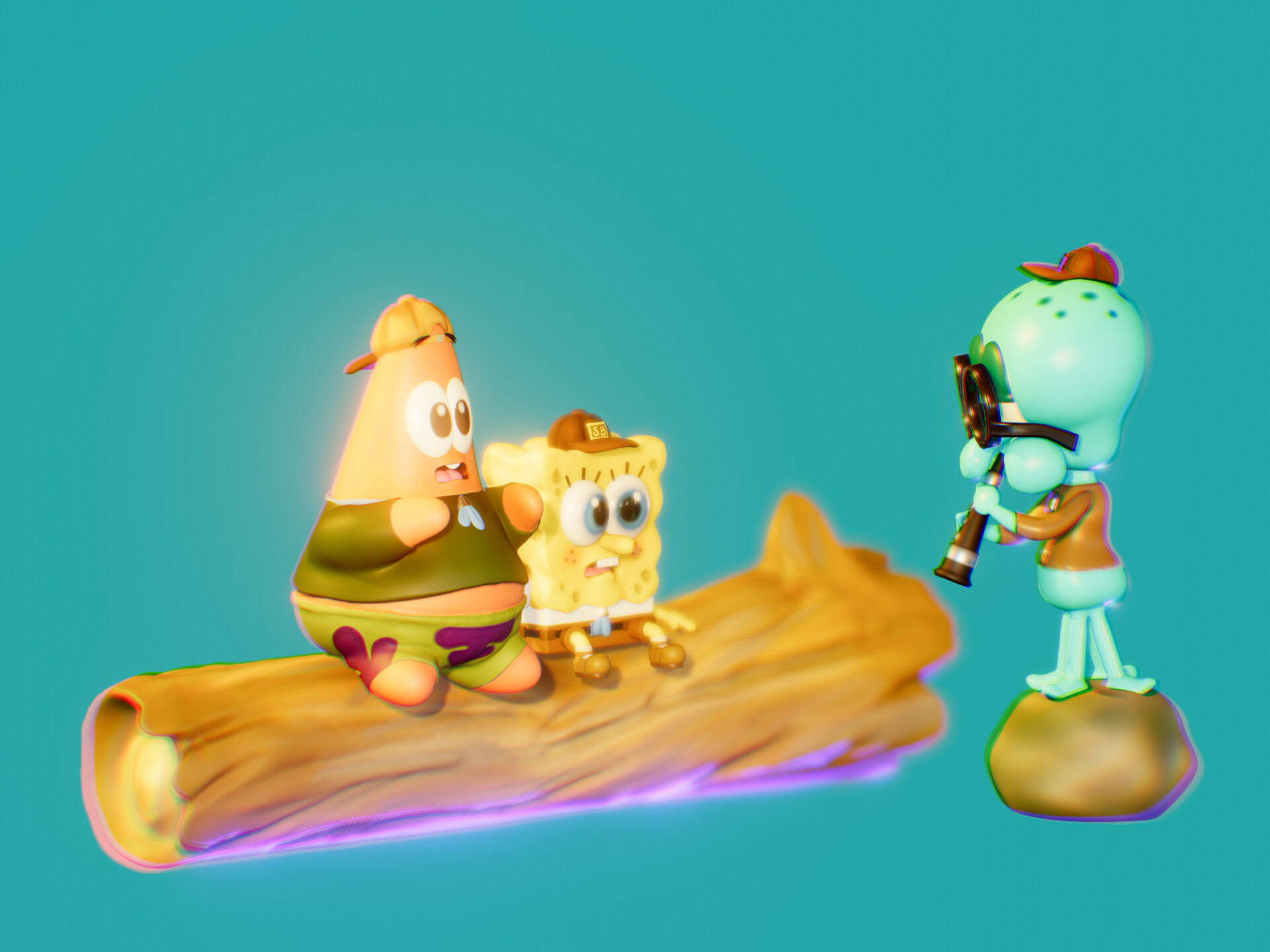 Baby Spongebob Squarepants And Friends