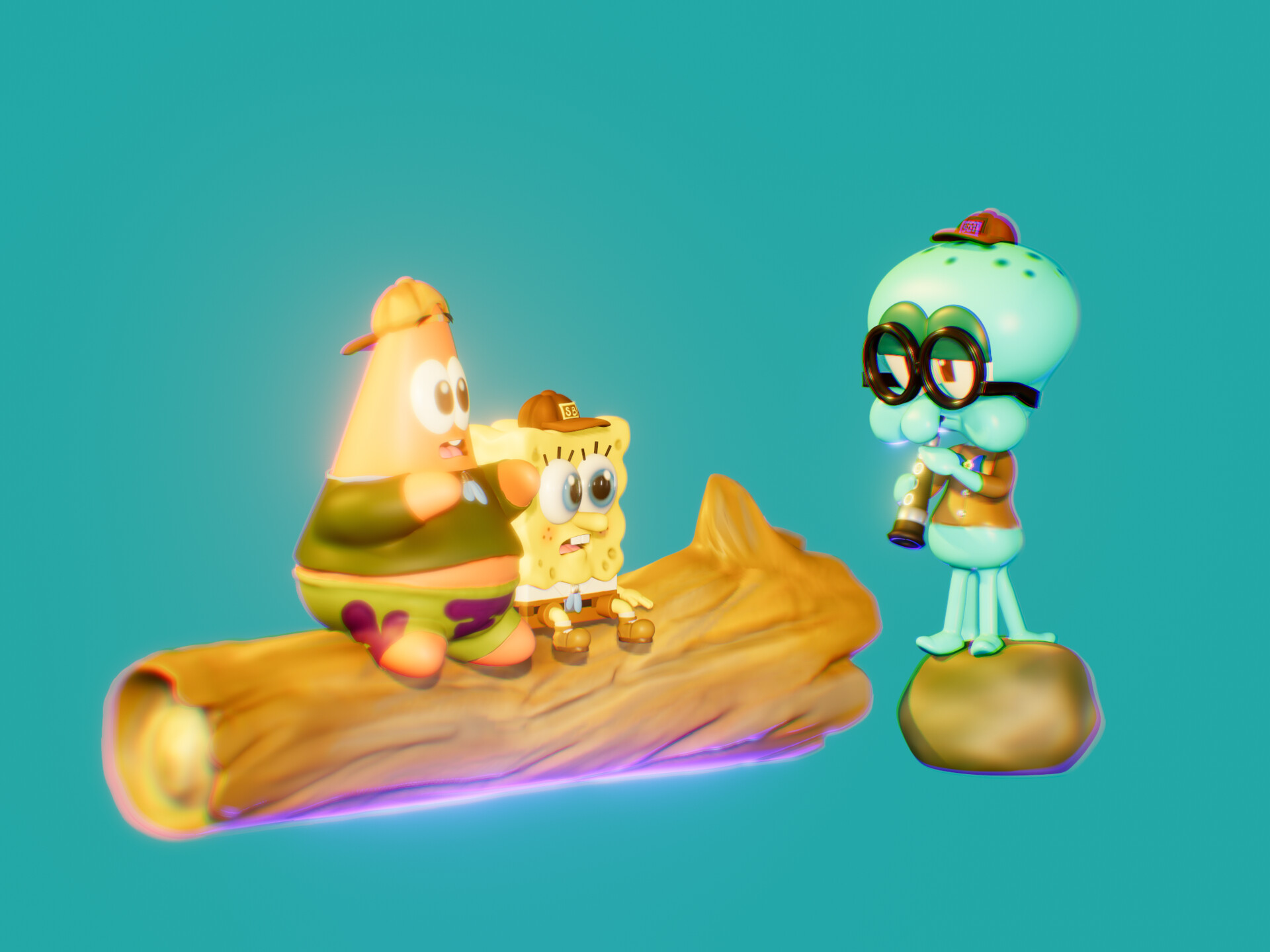 Baby Spongebob Squarepants And Friends