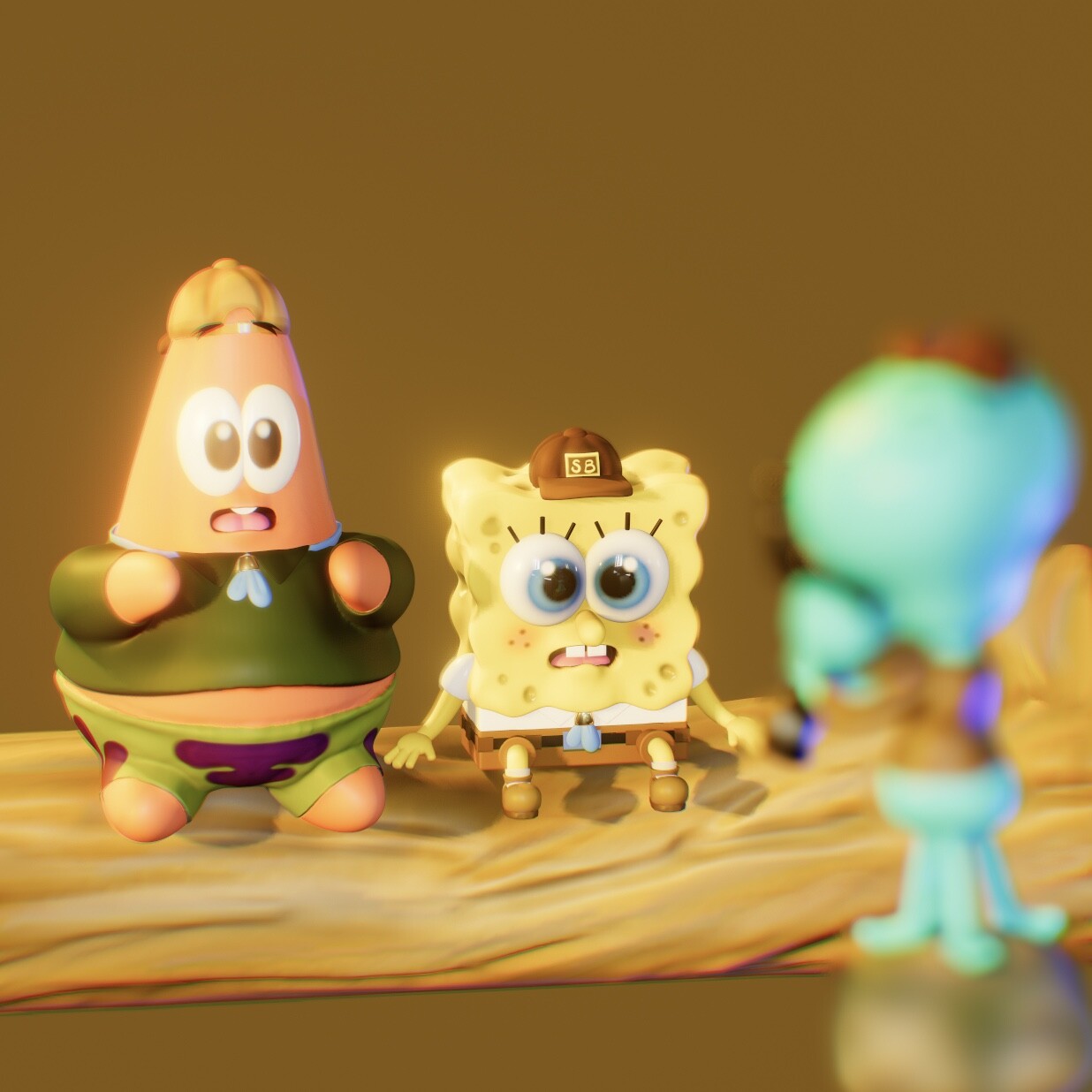 Baby Spongebob Squarepants And Friends