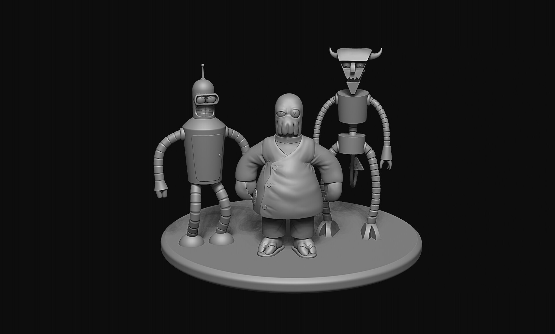 ArtStation - bender zoidber belzebot futurama fan art