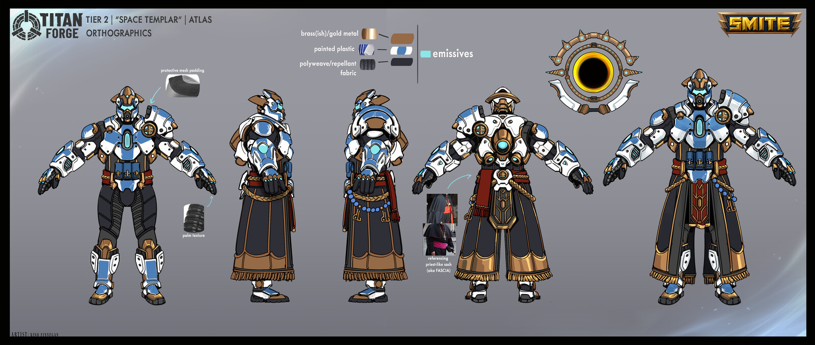 Kino Finnegan - [SMITE] Solar Vanguard Atlas Skin