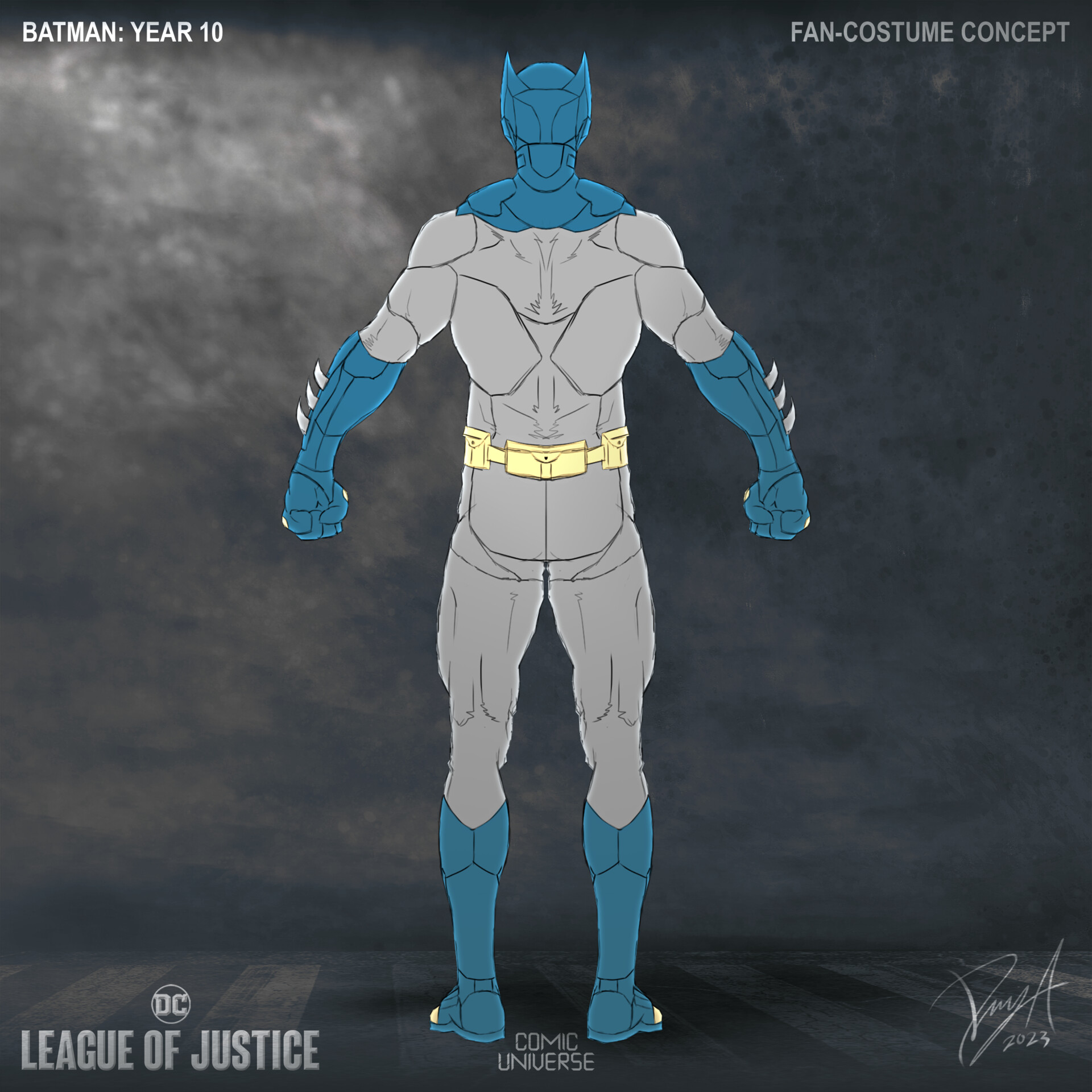 Dicky Akbar - Fan-Concept Batman Year 10 - Costume and Story