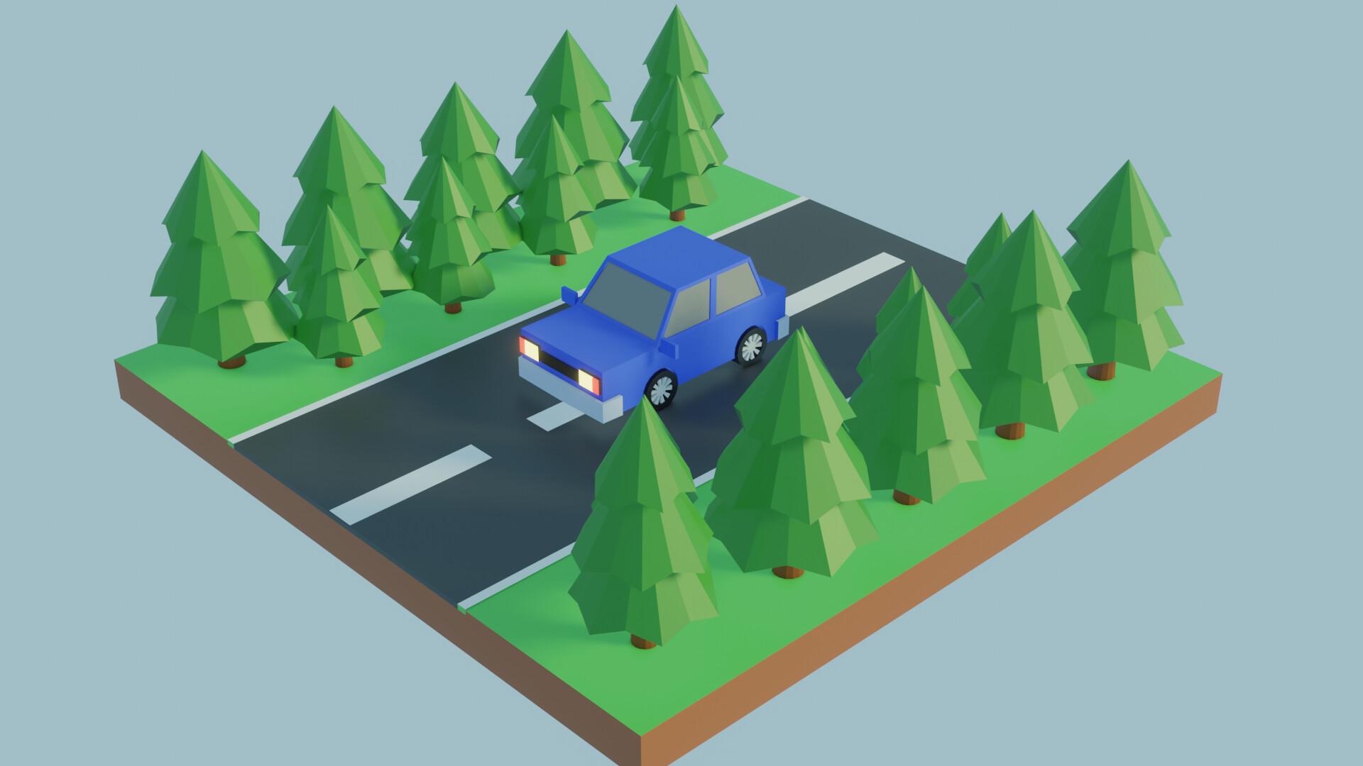 ArtStation - Low Poly Car