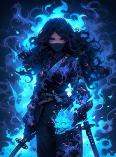 ArtStation - Moon Flame Female warrior