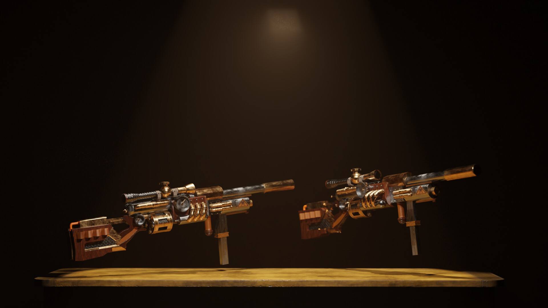 ArtStation - STEAMPUNK RIFLE