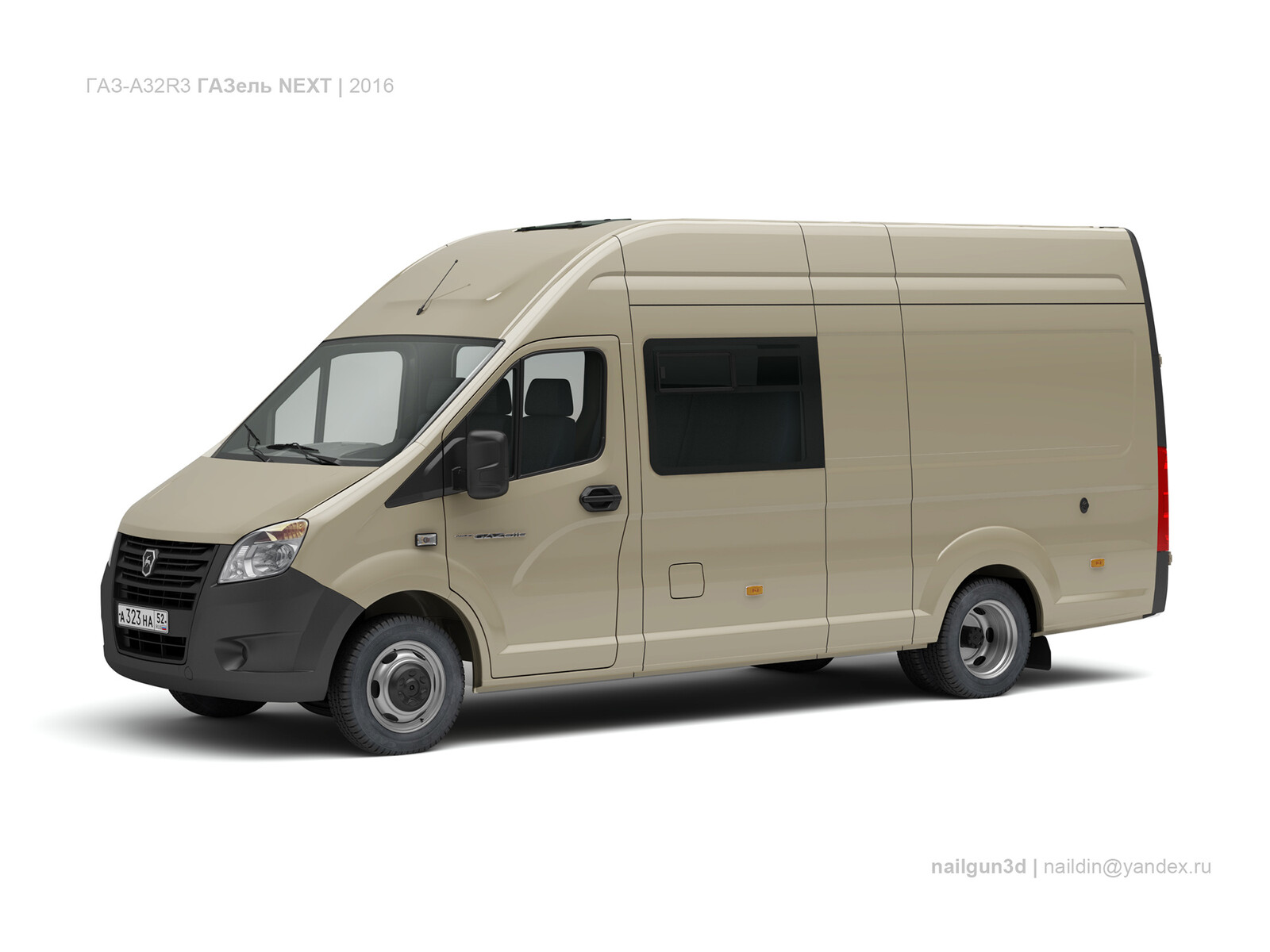 Nailgun3d _ Nail Khusnutdinov - GAZ-A32R3 Gazelle Next + GAZ-A32R2 Gazelle Next