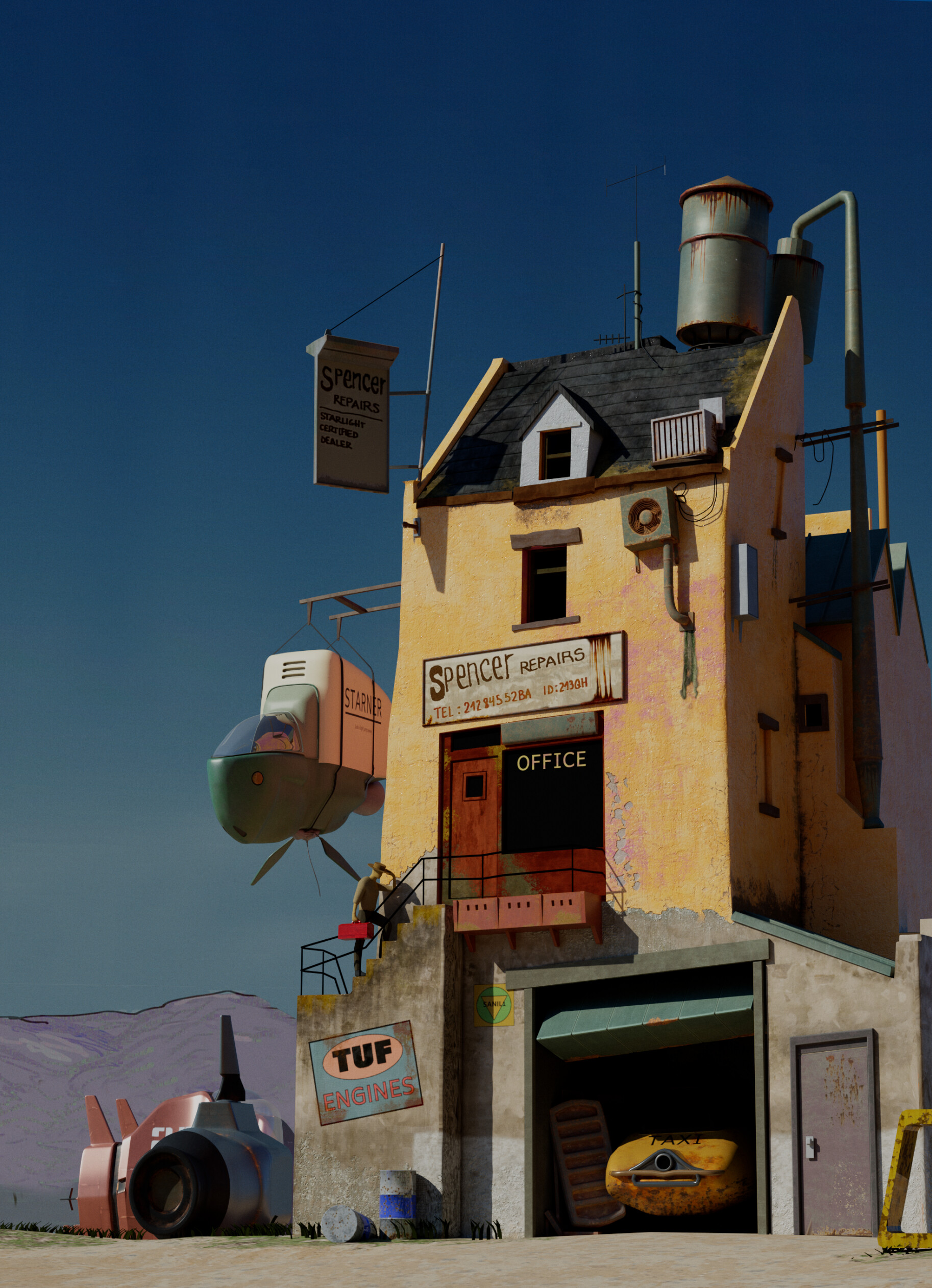 ArtStation - Alariko's Repair Shop