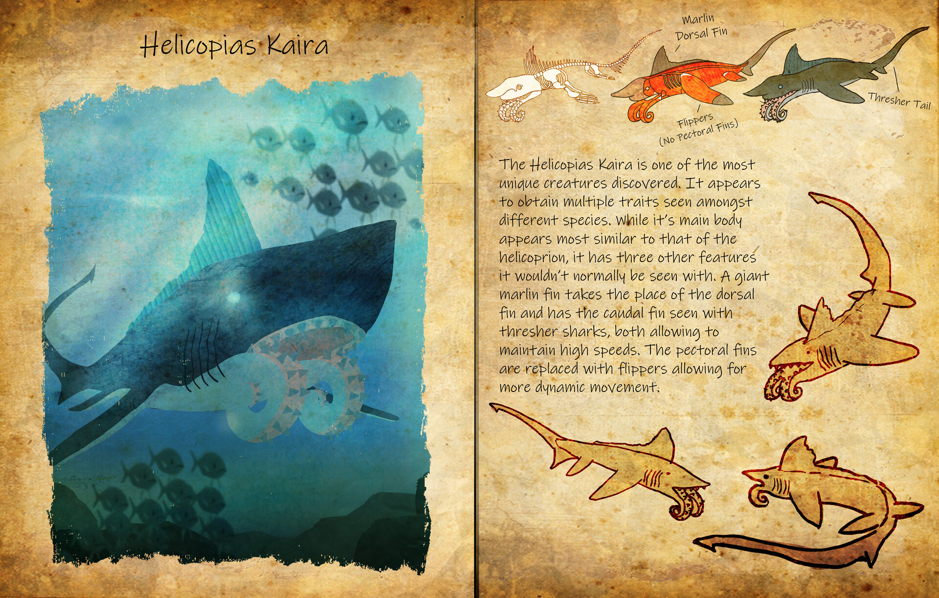 ArtStation - Mysteries of the Deep: Deep Sea Chimera Concept