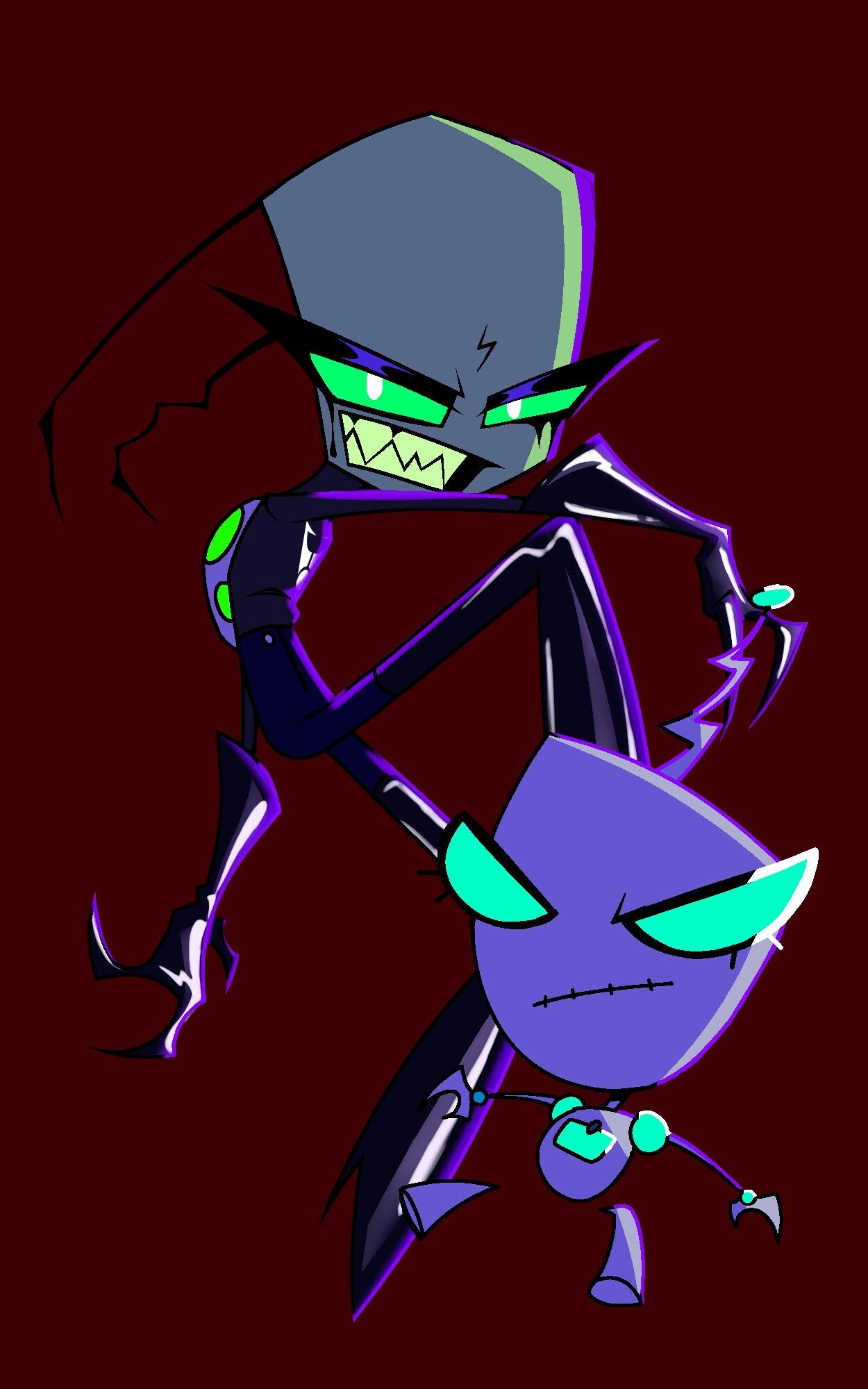 ArtStation - Me in the style of invader zim