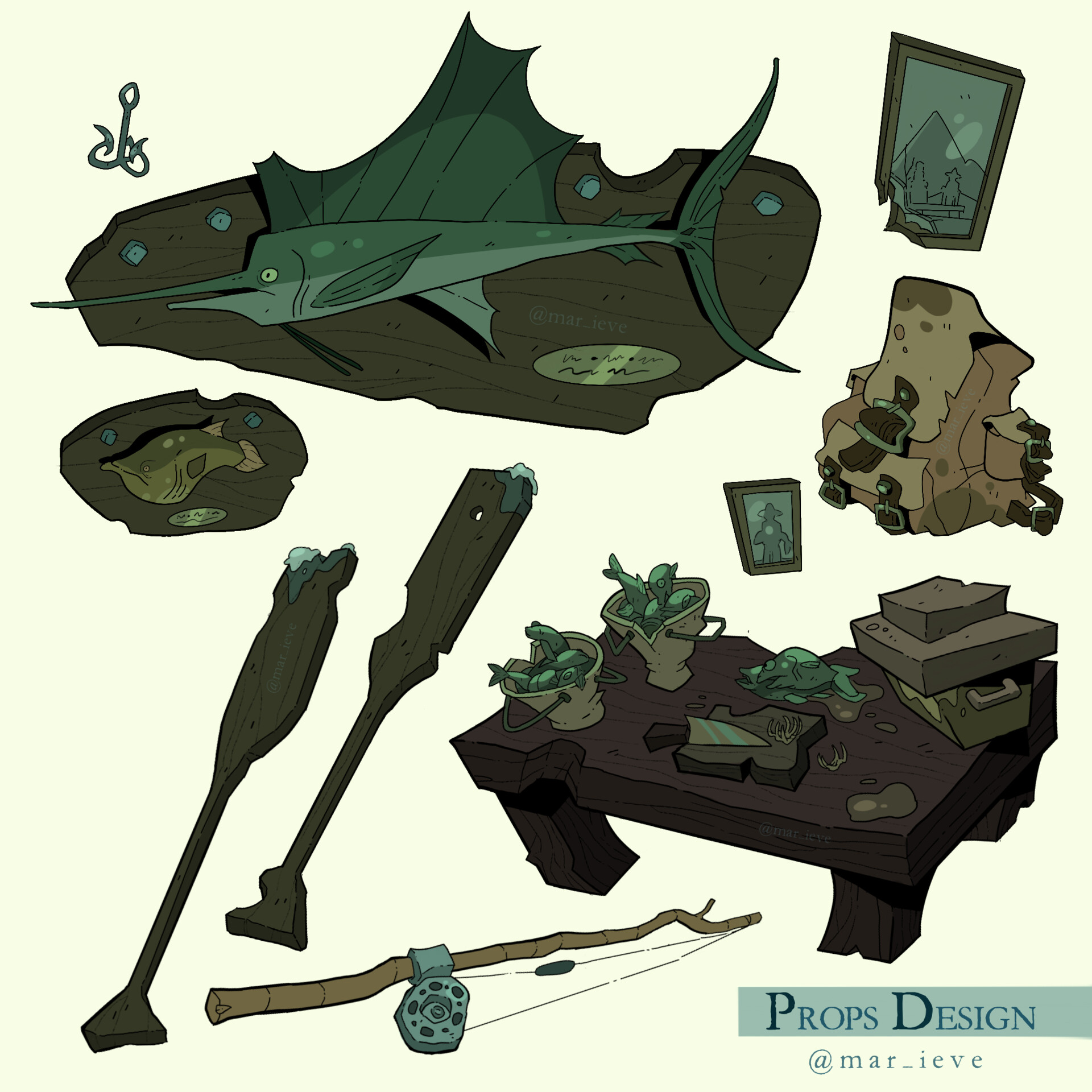 ArtStation - Prop Design - Fisherman