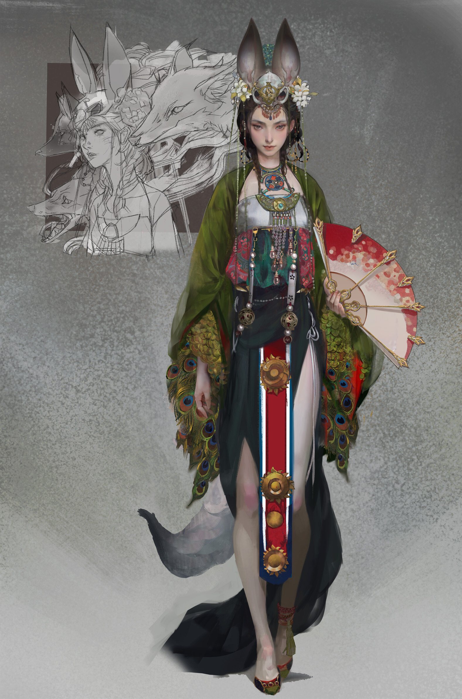 amber-ye-oriental-flower-d.jpg (1577×2387)-花瓣网