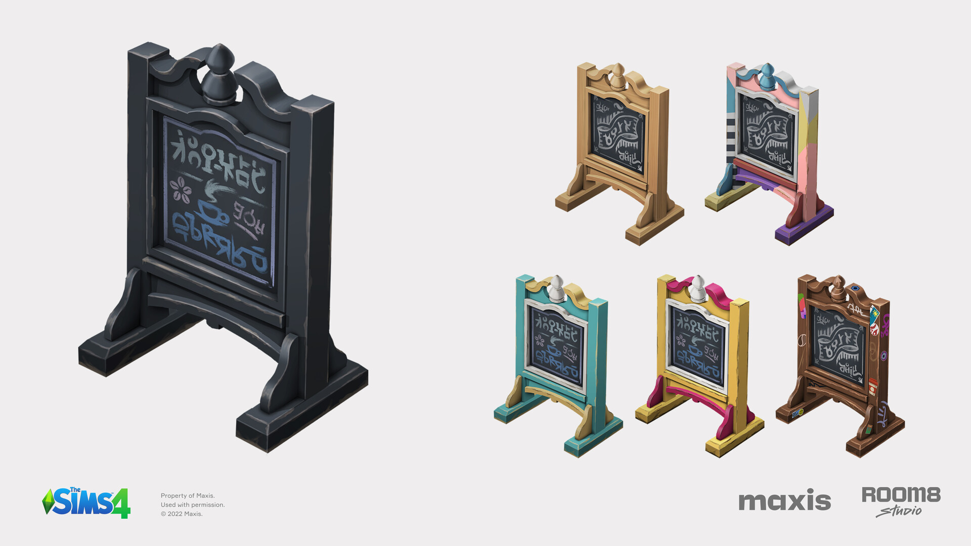 Room 8 Studio - Portfolio - Props (Sims 4)