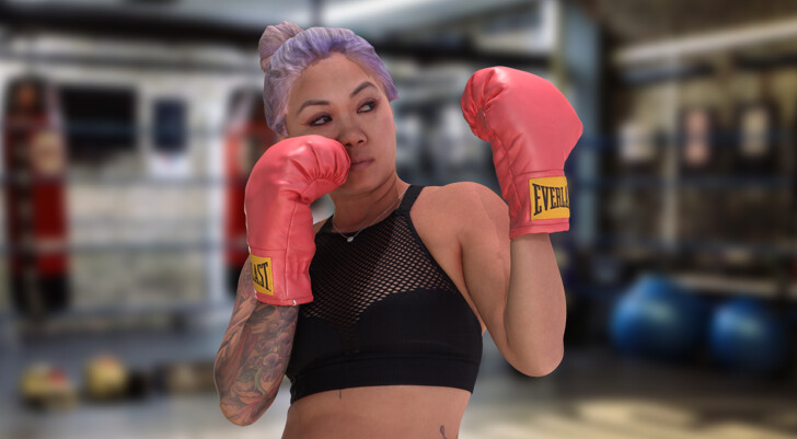 ArtStation - Violet Boxing in the Gym