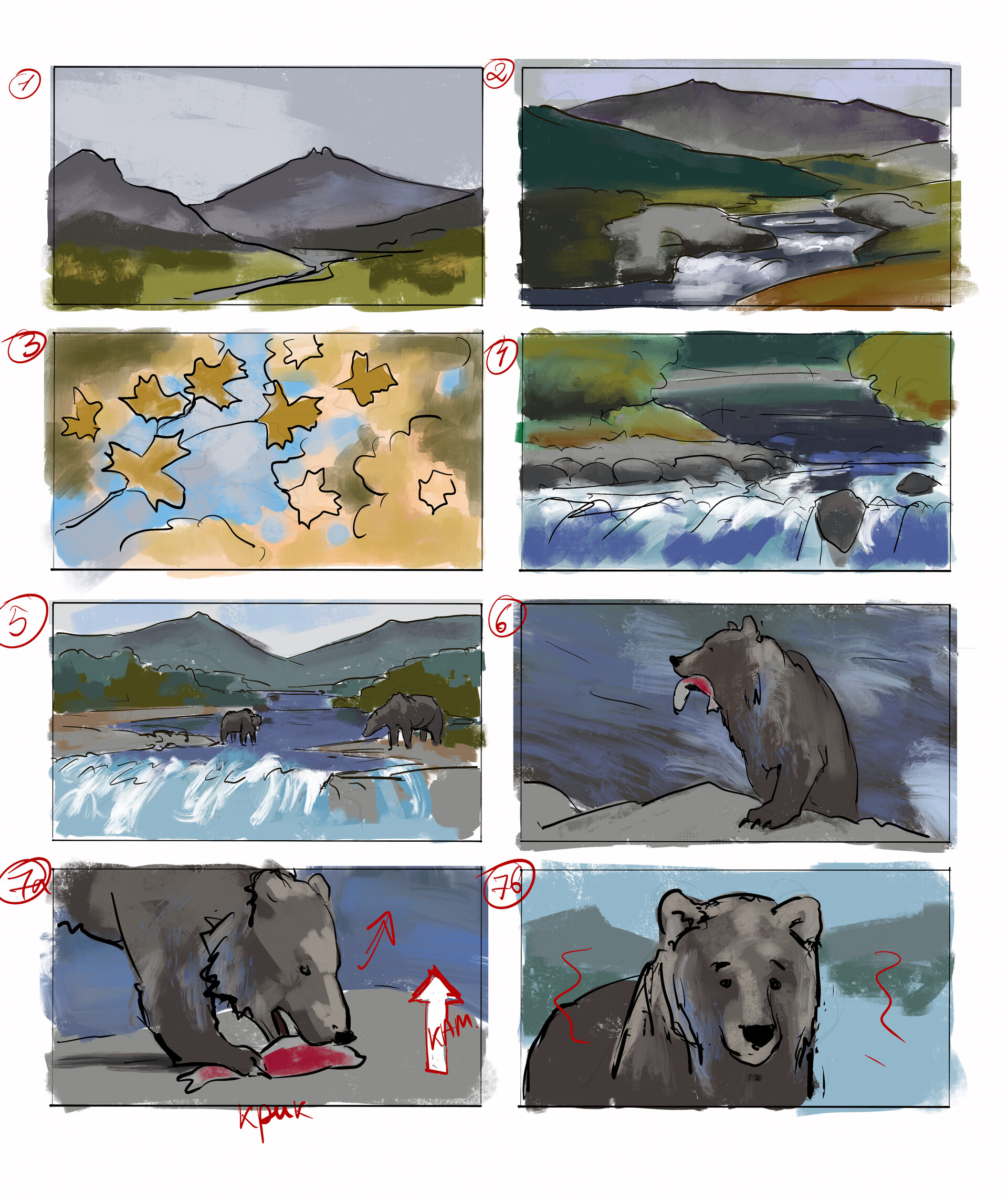 ArtStation - The Storyboard with a funny plot