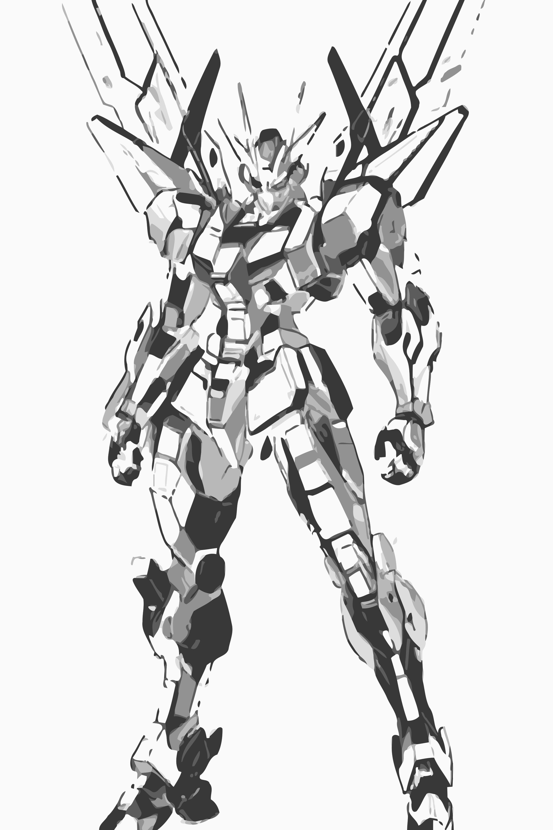 Gounesh - Red Mecha Concept Art | A Dynamic Display of Enthralling ...