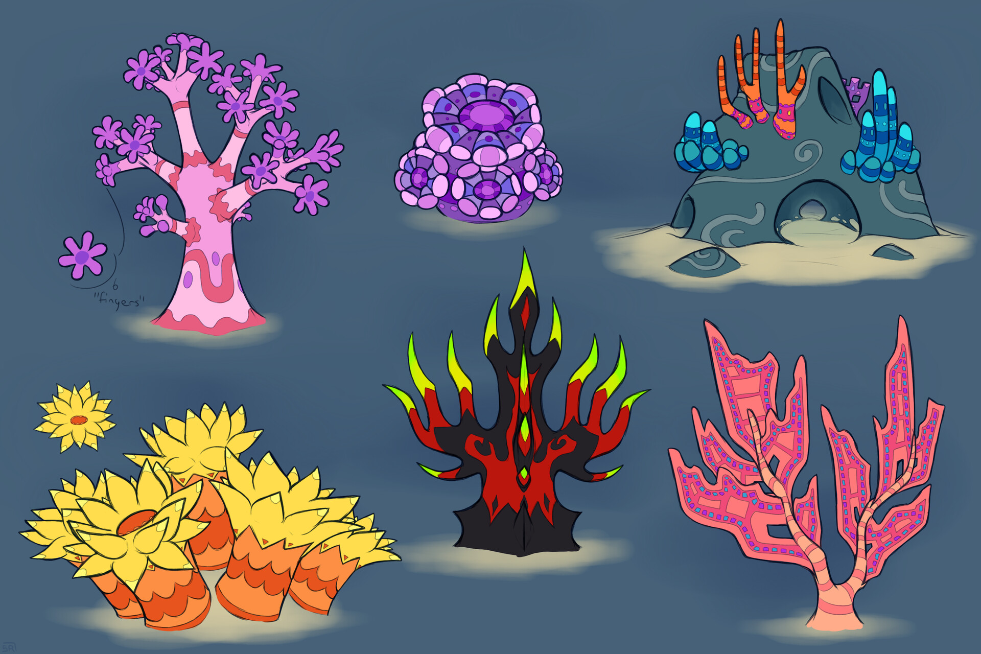 ArtStation - Viva Piñata Inspired Underwater Scenery Props + Corals