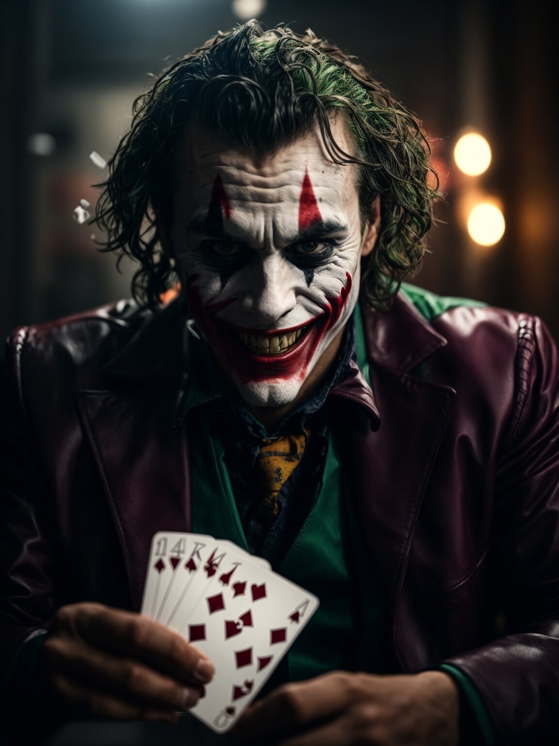 Evil Joker Playing Card