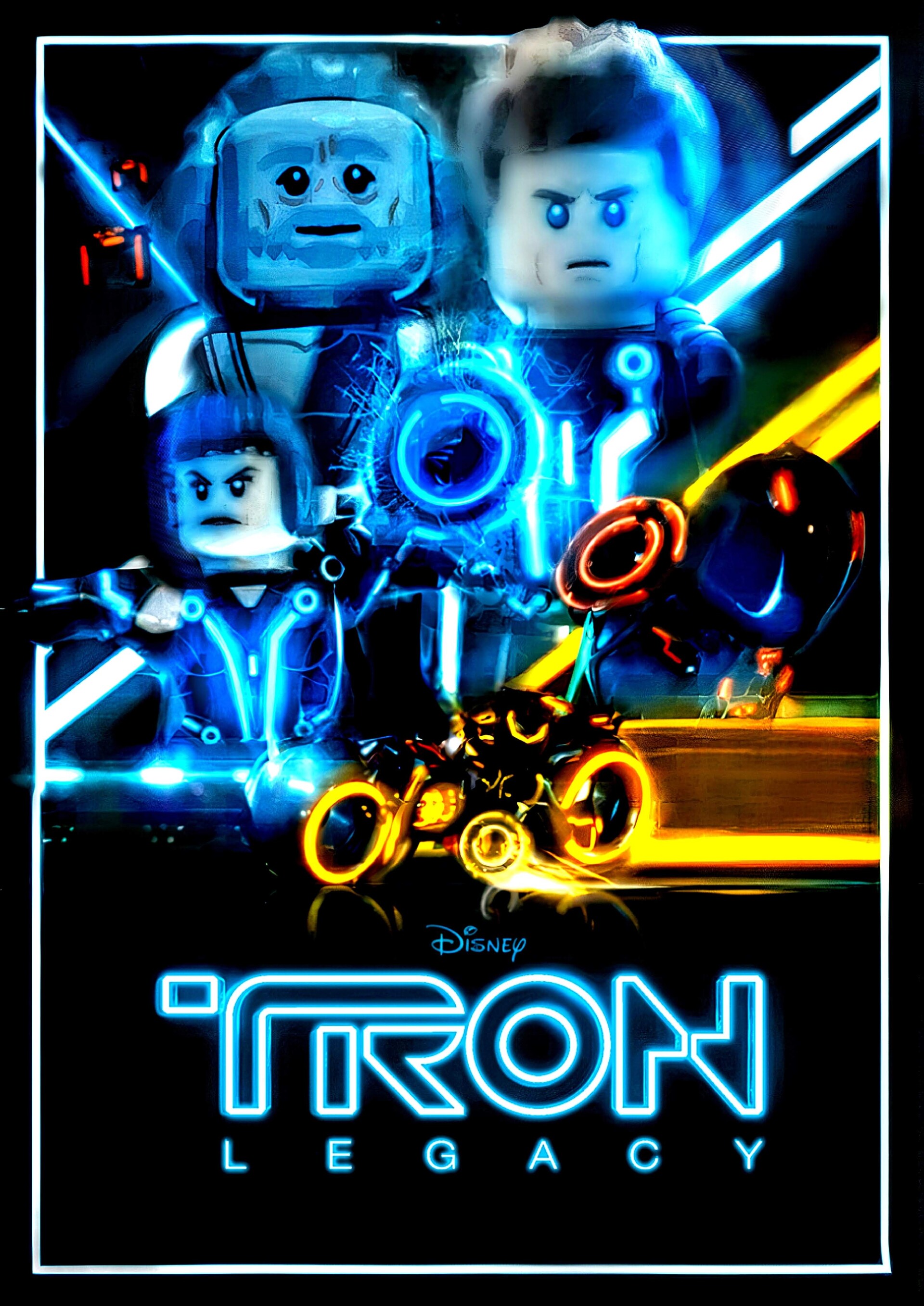 ArtStation - LEGO Tron: Legacy Poster (Remastered) - 2021