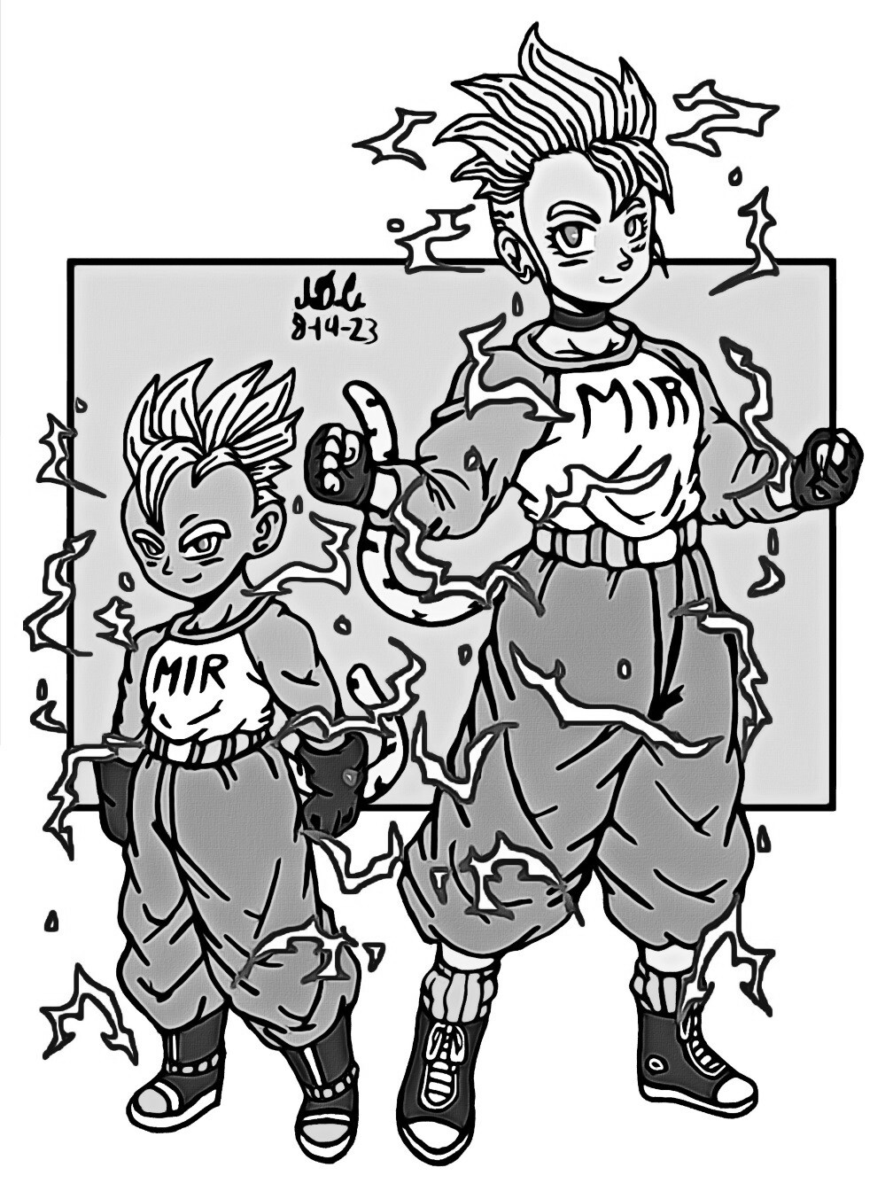 goten coloring pages