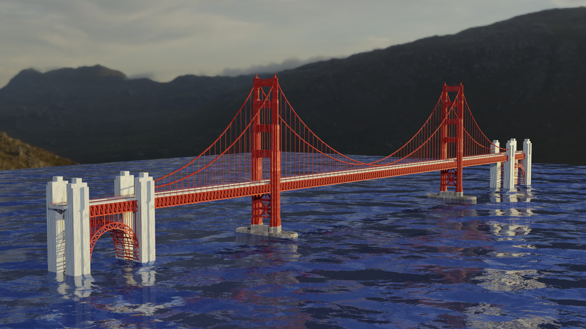 ArtStation - The Golden Gate Bridge