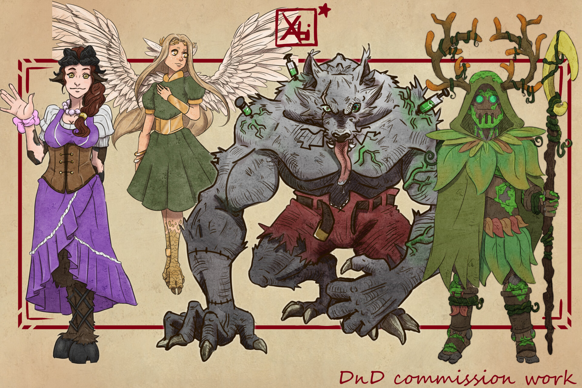 ArtStation - Character Design commission work