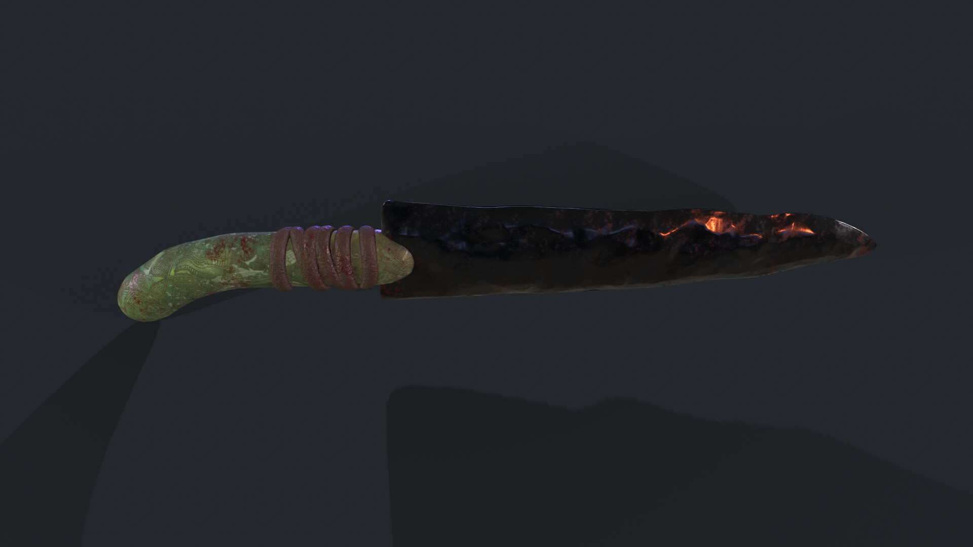 ArtStation - Tecpatl knife aztec