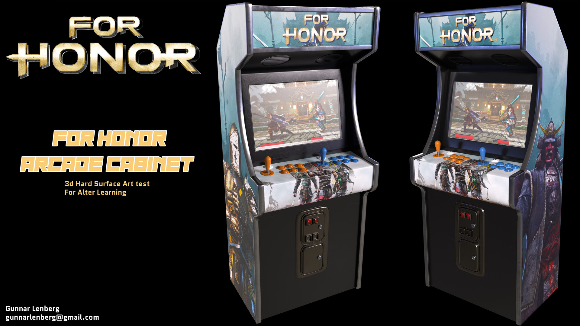 ArtStation - For Honor Retro Arcade Cabinet