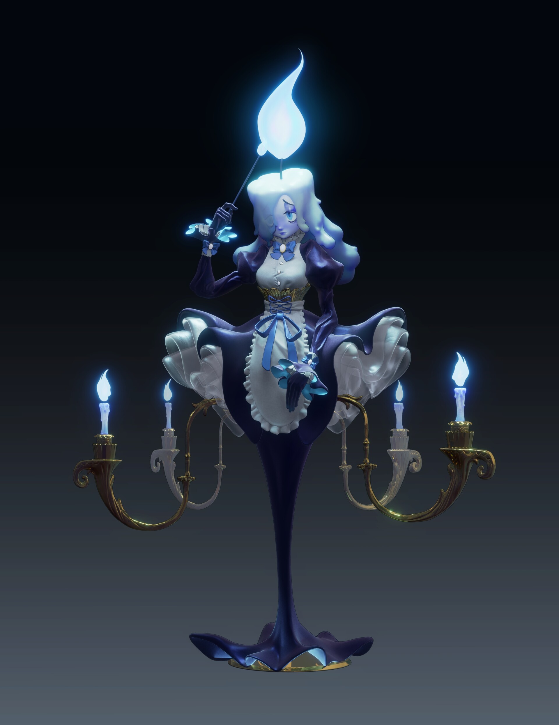ArtStation - Candle girl