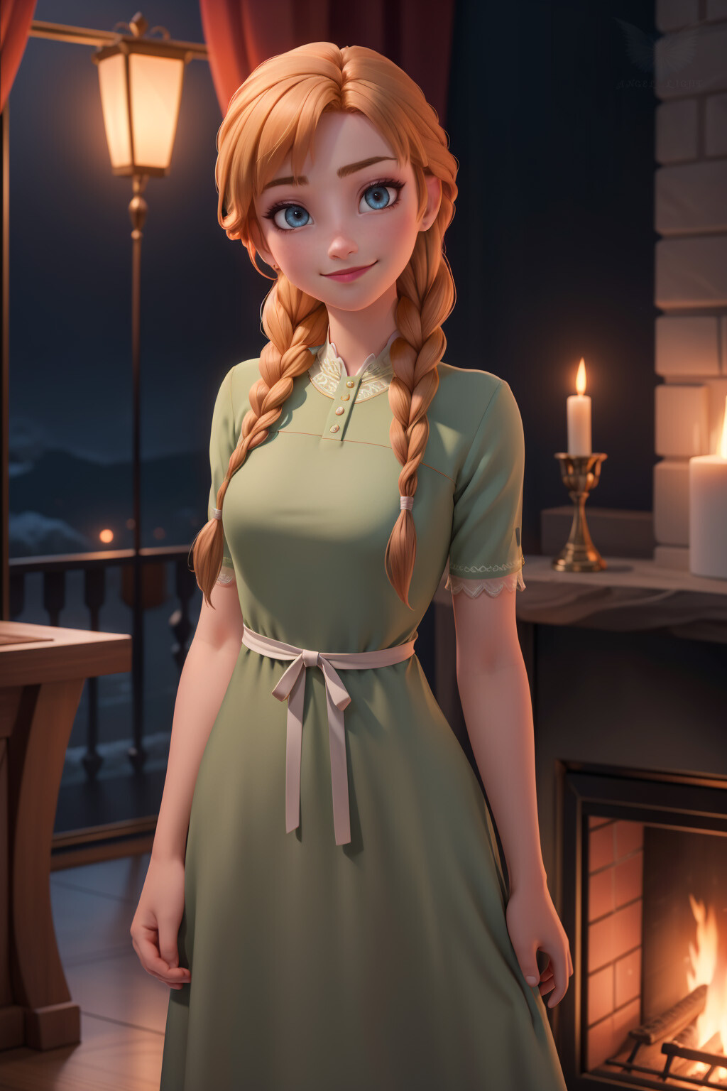 ArtStation - Anna in a nightgown