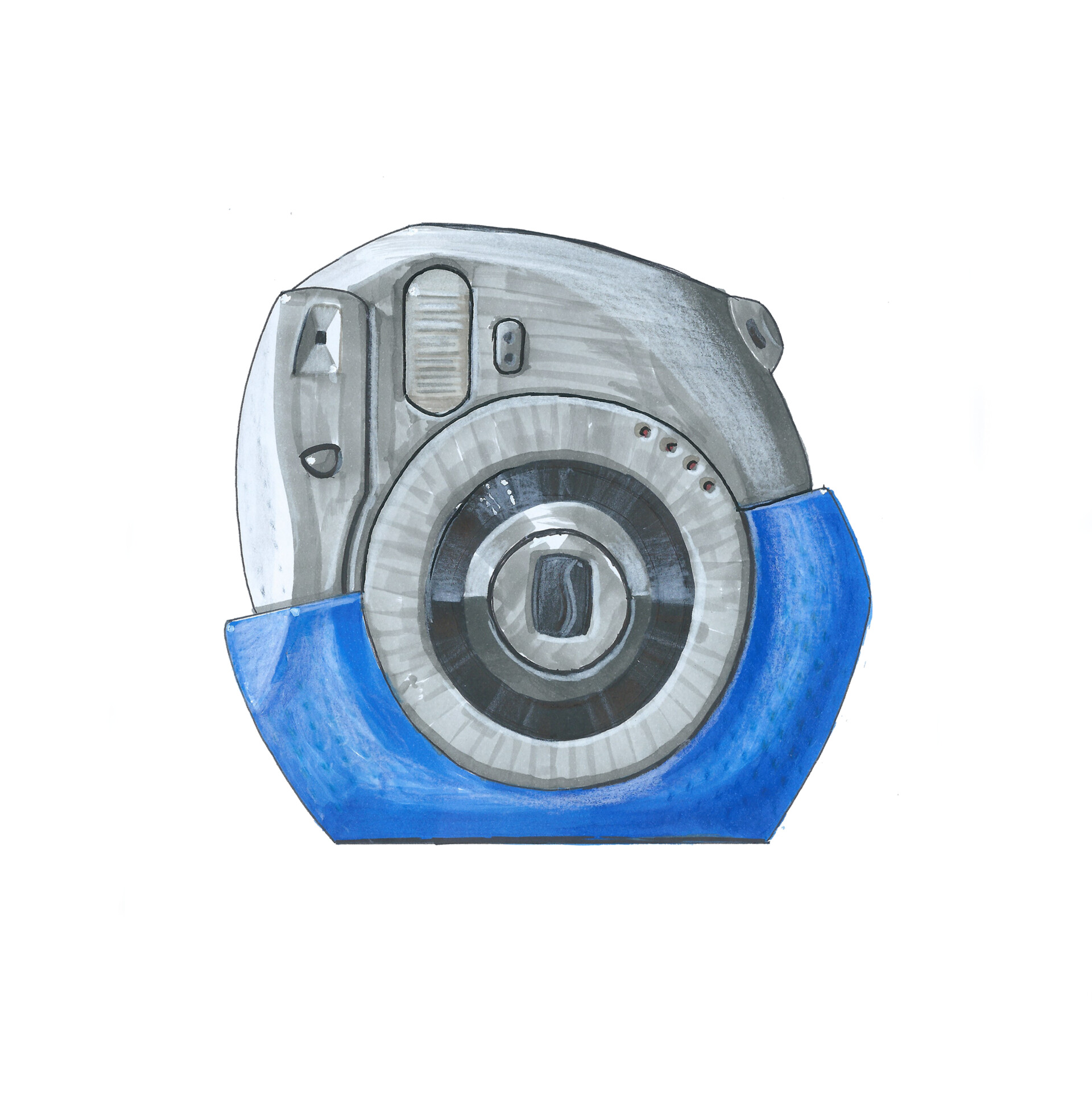 cute mini camera drawing