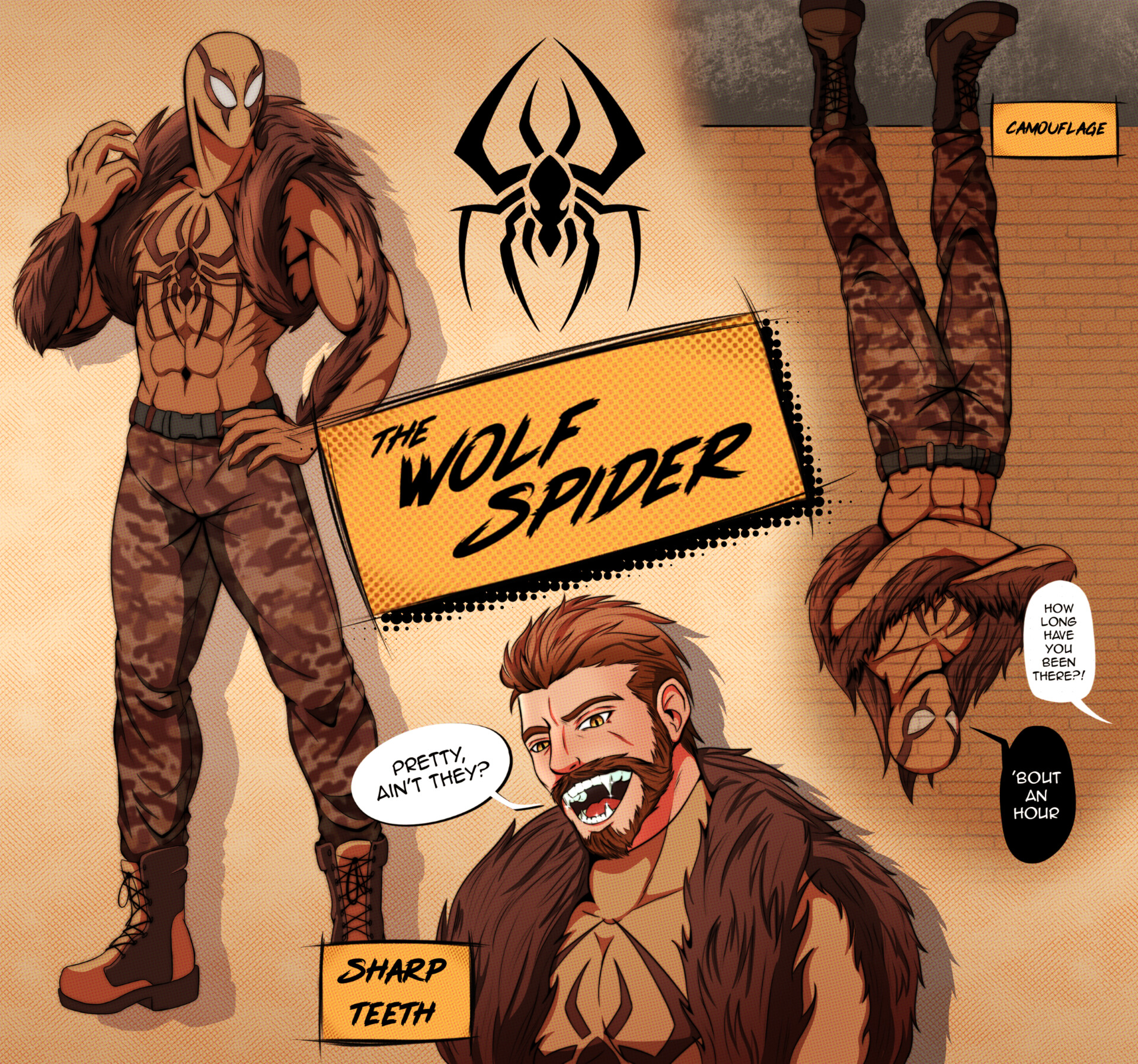 wolf spider man oc