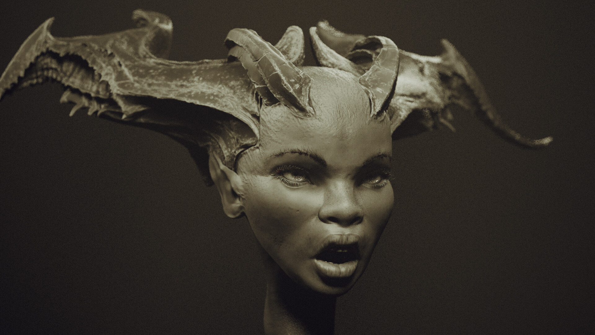 Bernhard van der Horst 3D Artist - DEMONESS - 50 Head Sculpts