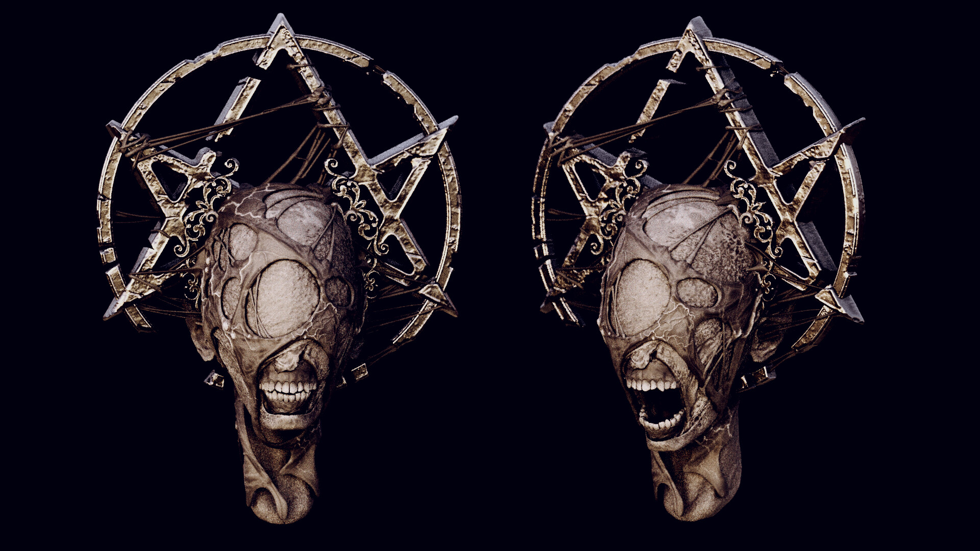 Bernhard van der Horst 3D Artist - DEMONESS - 50 Head Sculpts