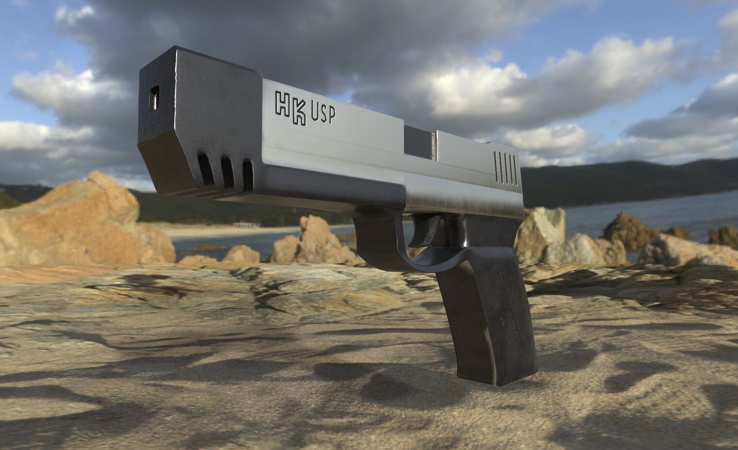 Alex Antelo - USP Handgun Render