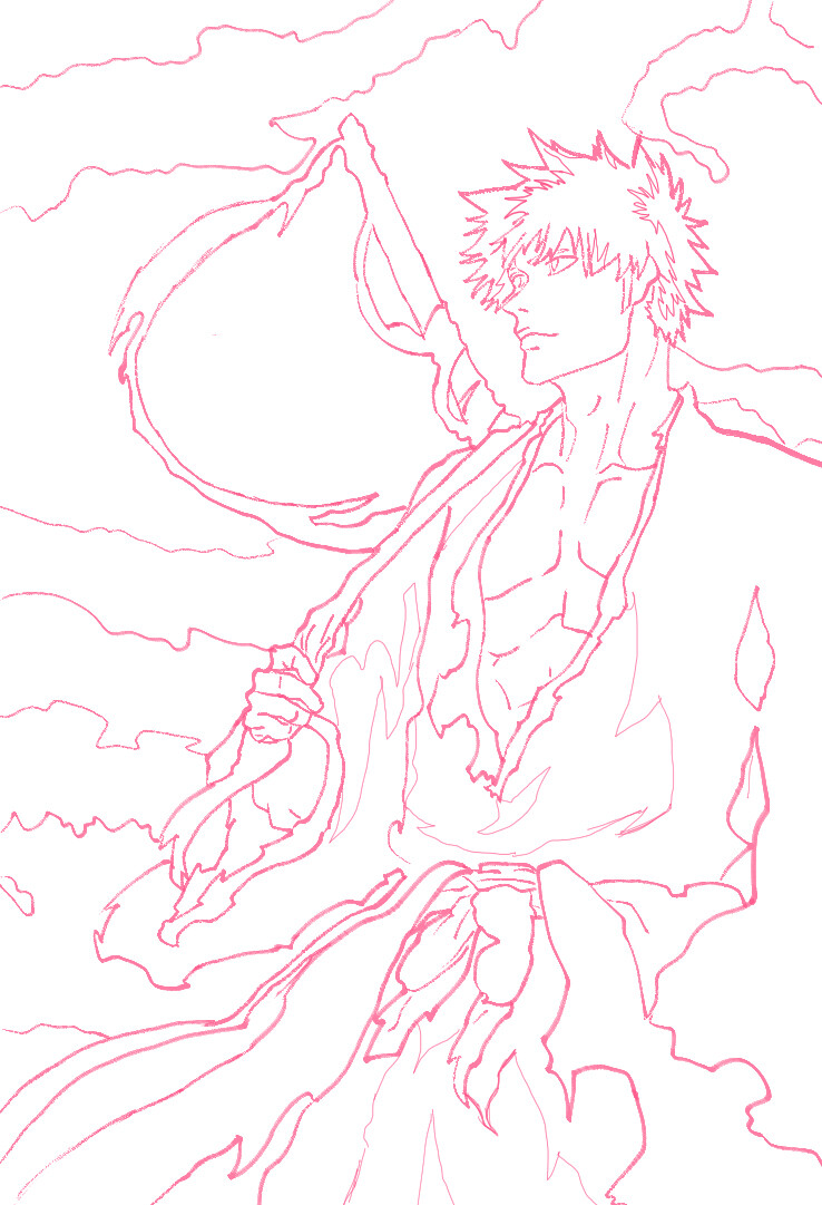 ichigo kurosaki coloring pages