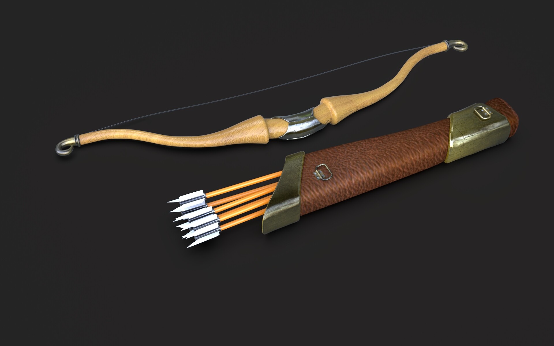 ArtStation - Fantasy Weapons Bow Asset