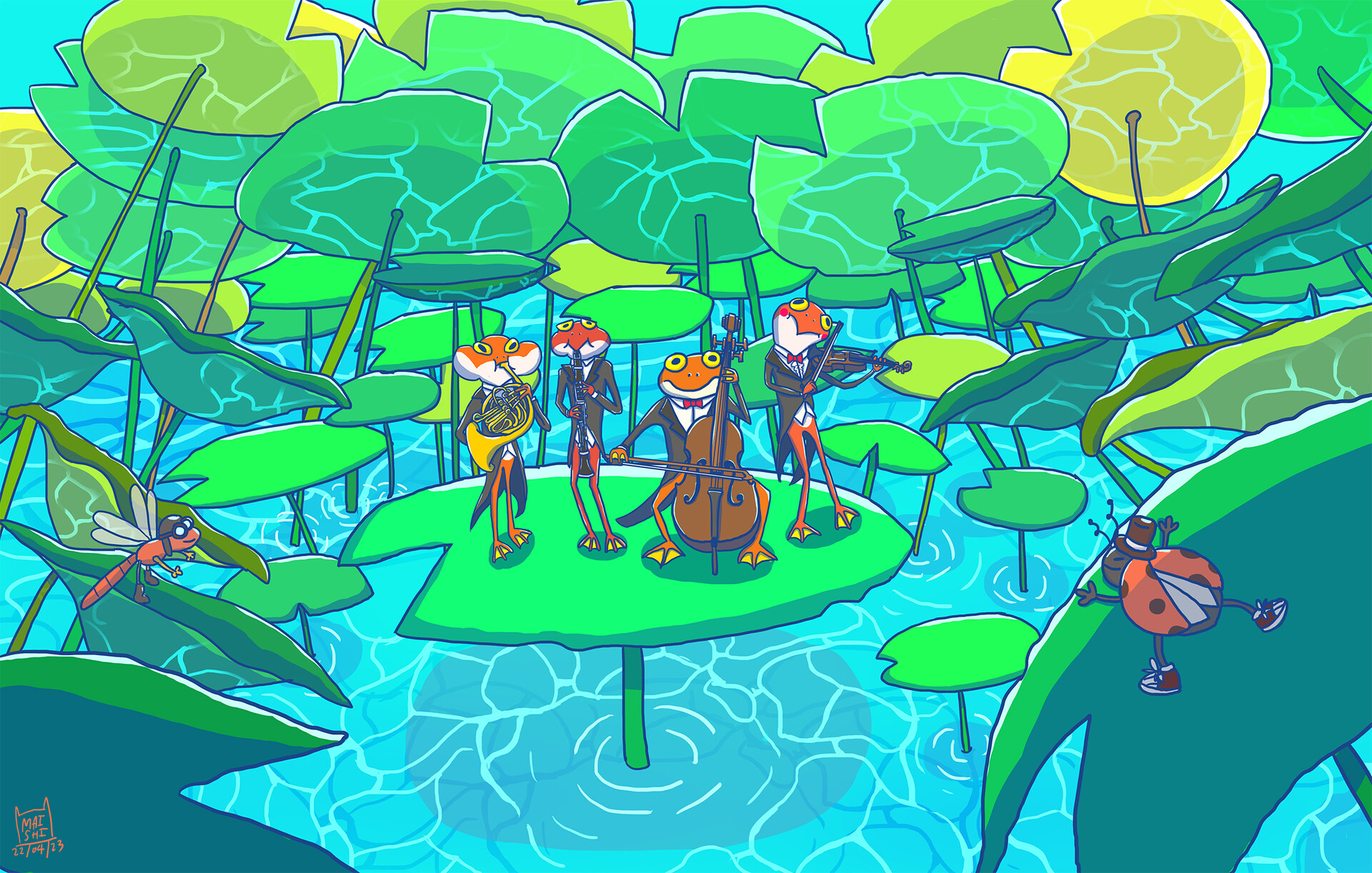 ArtStation - Symphony Frogs