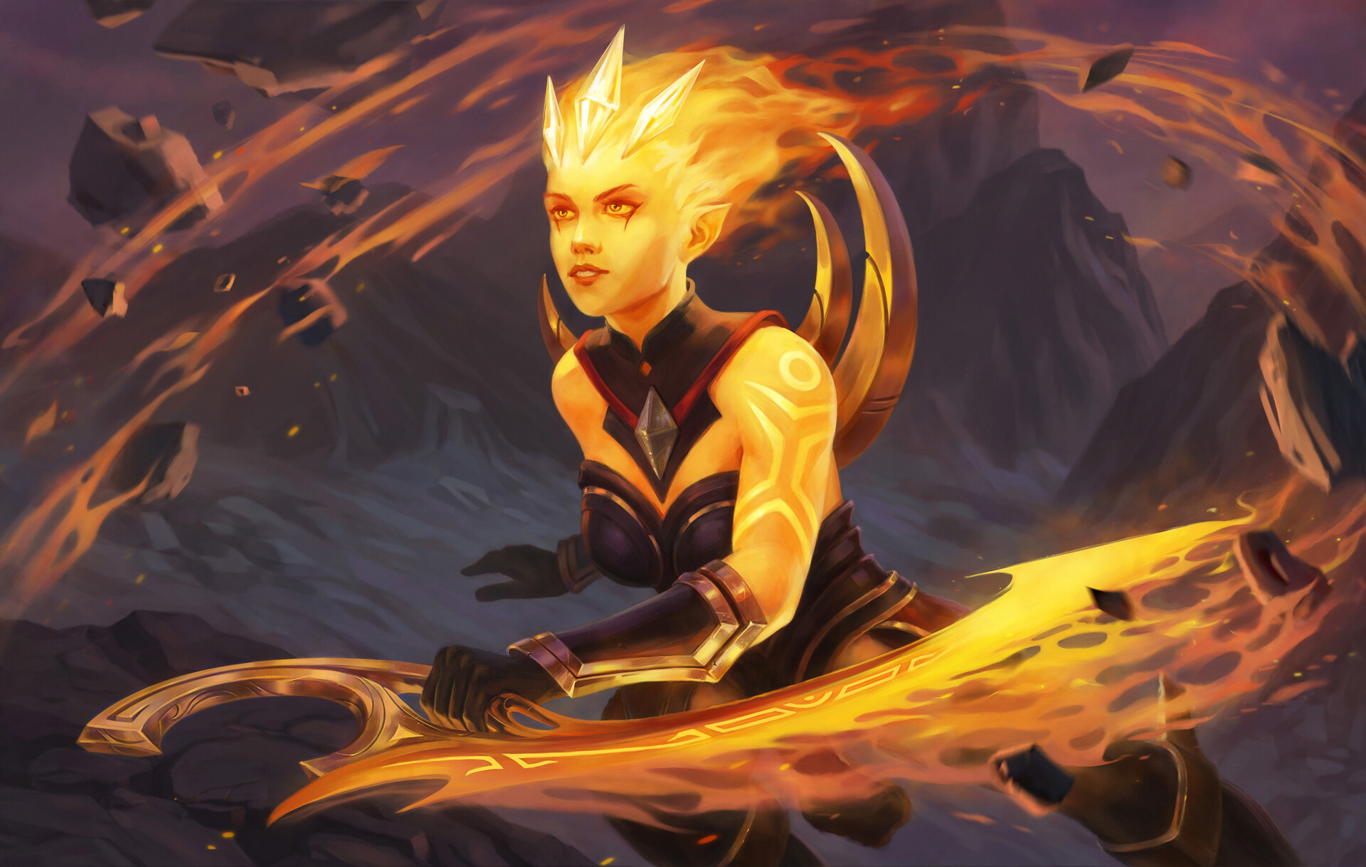 ArtStation - Infernal Diana - League of Legends