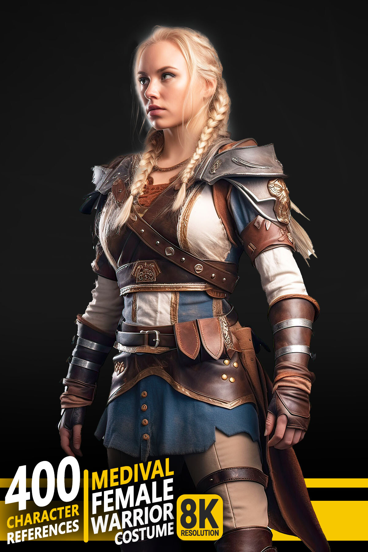 ArtStation - 400 Medival Female Warrior Costume - Character References ...