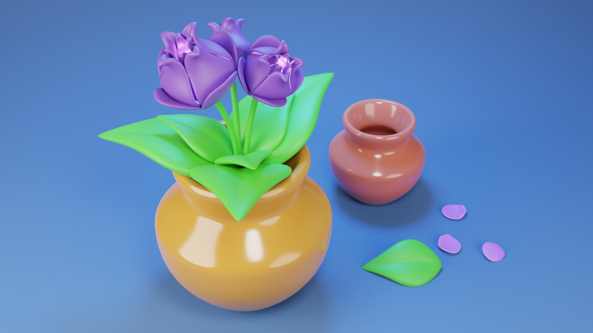 ArtStation - Stylized Flower Pot