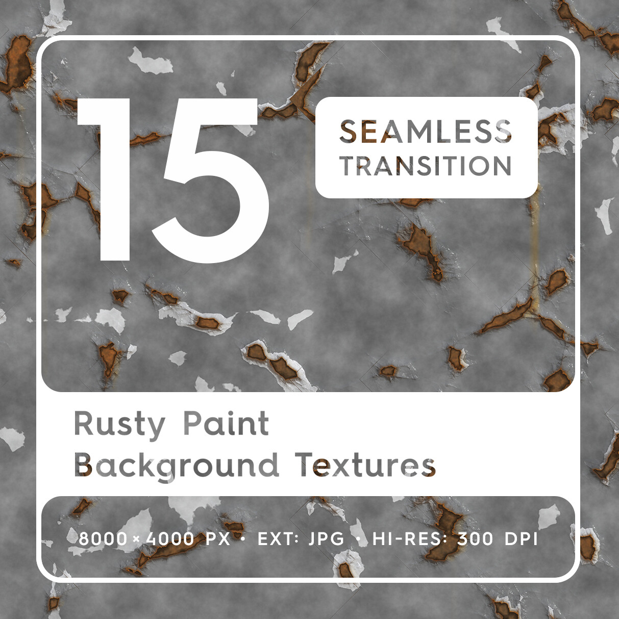 ArtStation - 15 Rusty Paint Background Textures