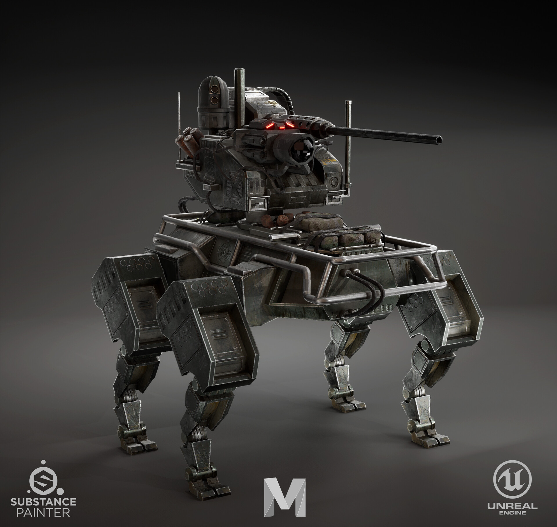 Maria Magdi (Riaa) - Camouflage military bot ( ventri company - AXL game )