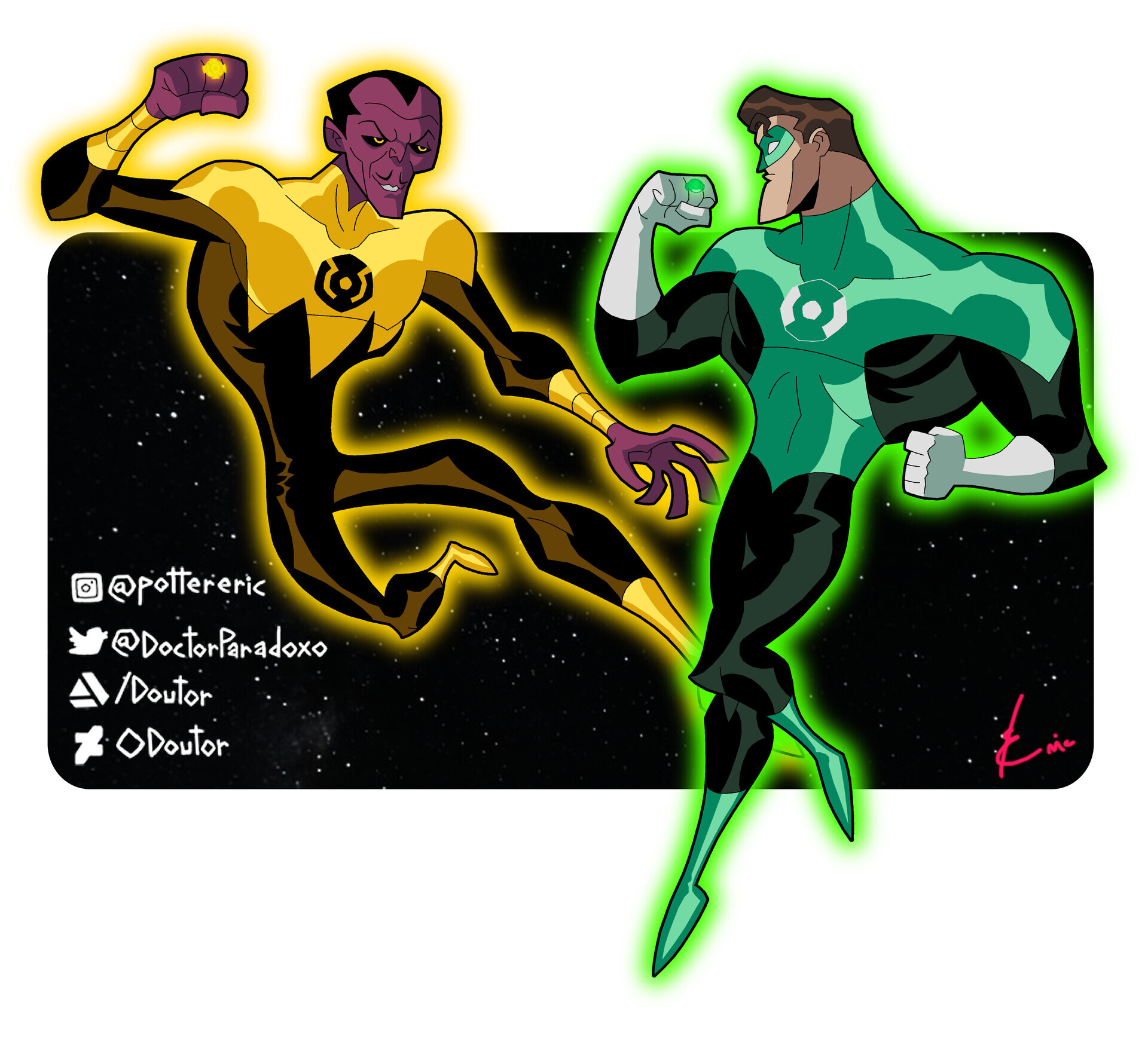 ArtStation - Hal Jordan and Sinestro