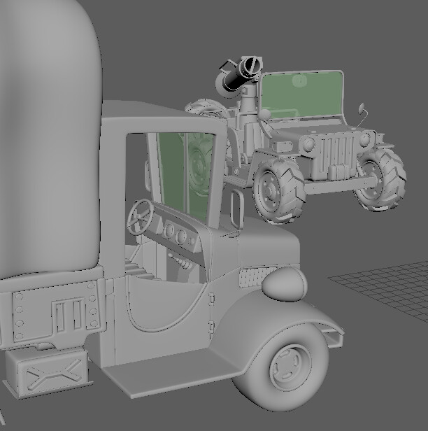 ArtStation - Army truck of the world war