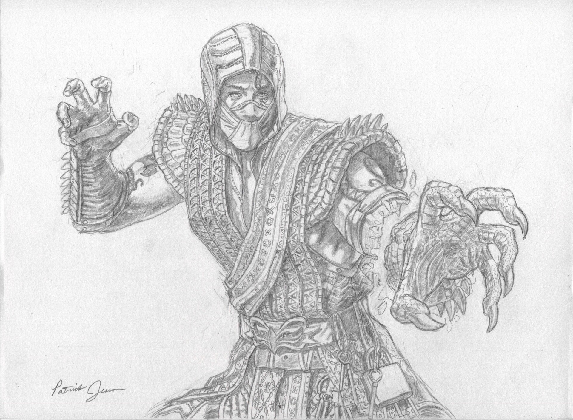 mortal kombat coloring pages reptile