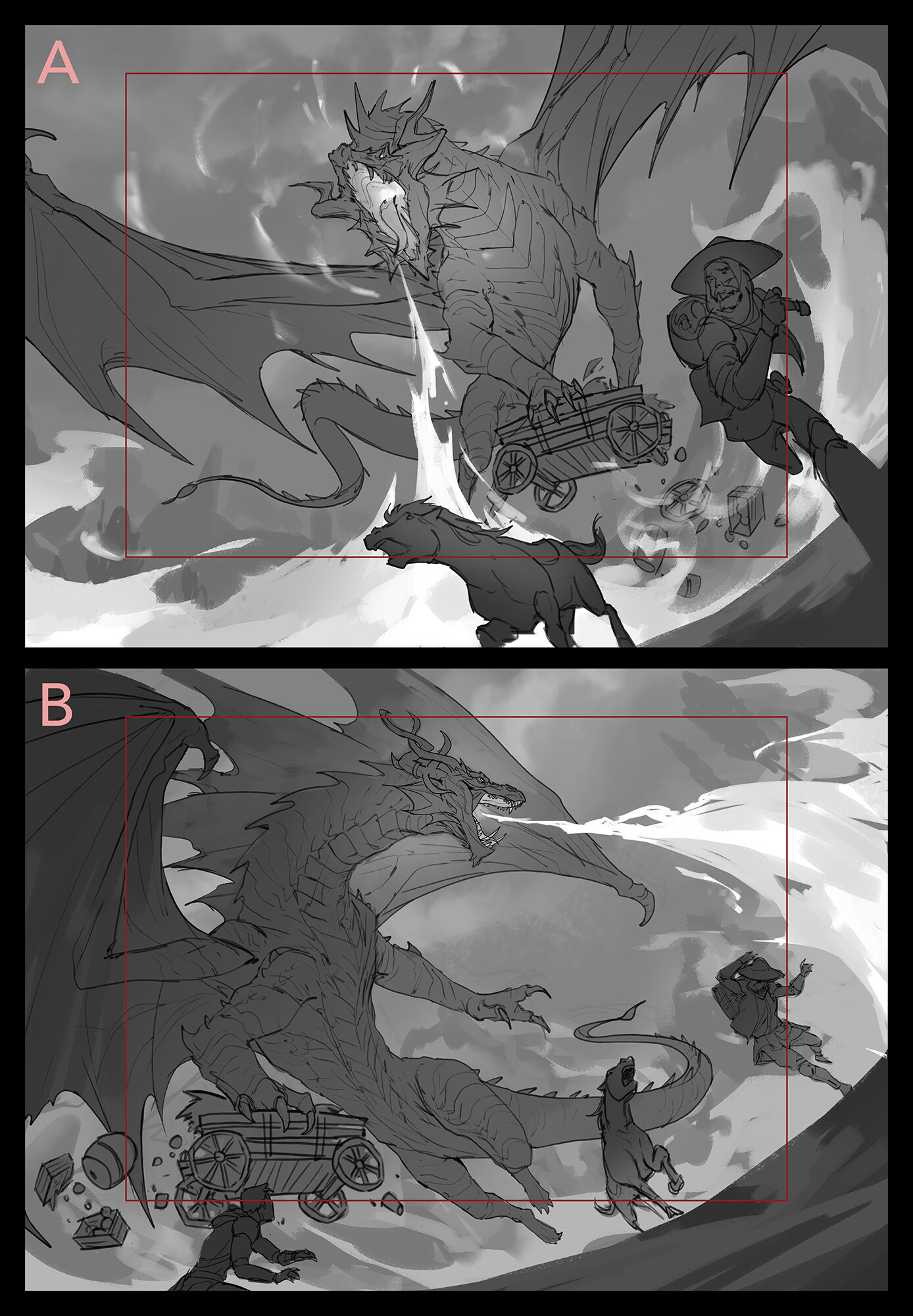 The Art of Billy Christian - Realm-Scorcher Hellkite - MTG