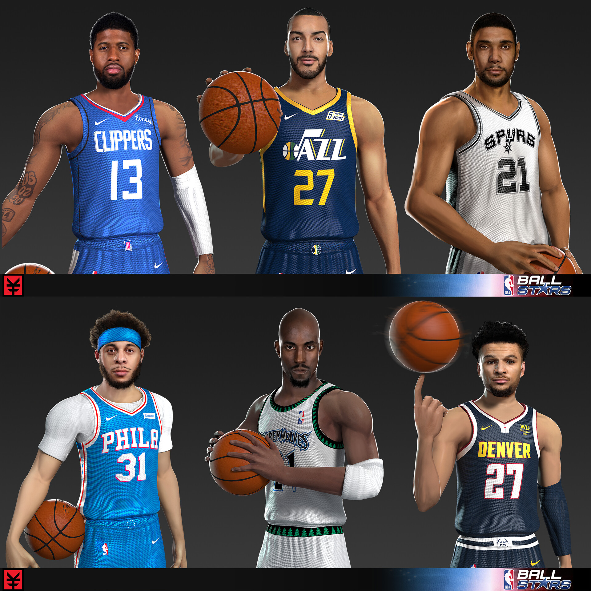 Ian Aguas - NBA Ball Stars Character Portraits