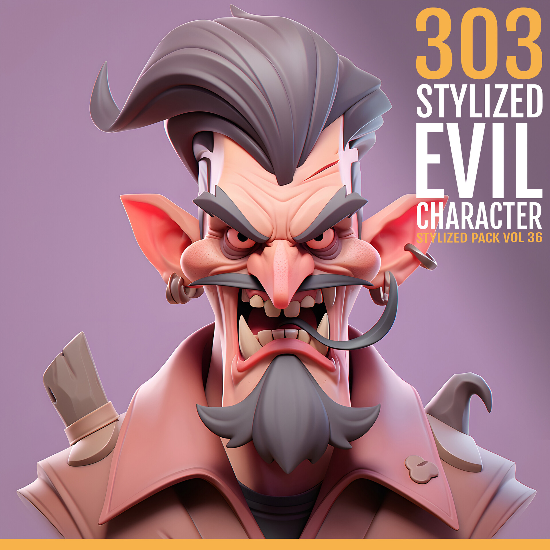 ArtStation - 303 Stylized Evil Character VOL36